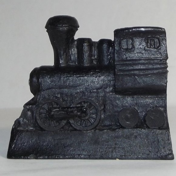 Unbranded | Art | Train Hand Carved Coal Locomotive Paperweight Made ...